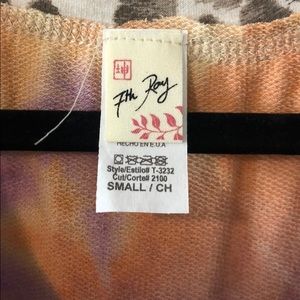 7th Ray | Tops | Short Sleeve Tie Dye Leopard Print Topsm | Poshmark